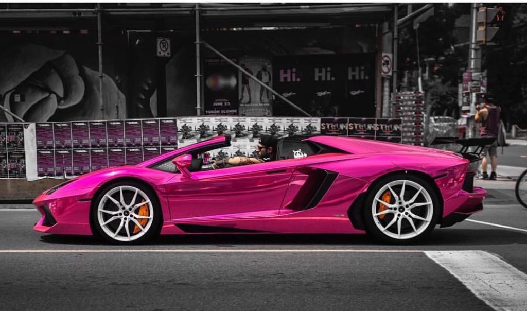 Chrome Pink Lambo Aventador Clocked At 104 Mph (168 Km/h) On Frigid ...
