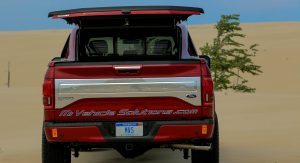 Ford F-150 With Mustang Mach 1-Inspired Fastback Bed Cap Just Looks ...