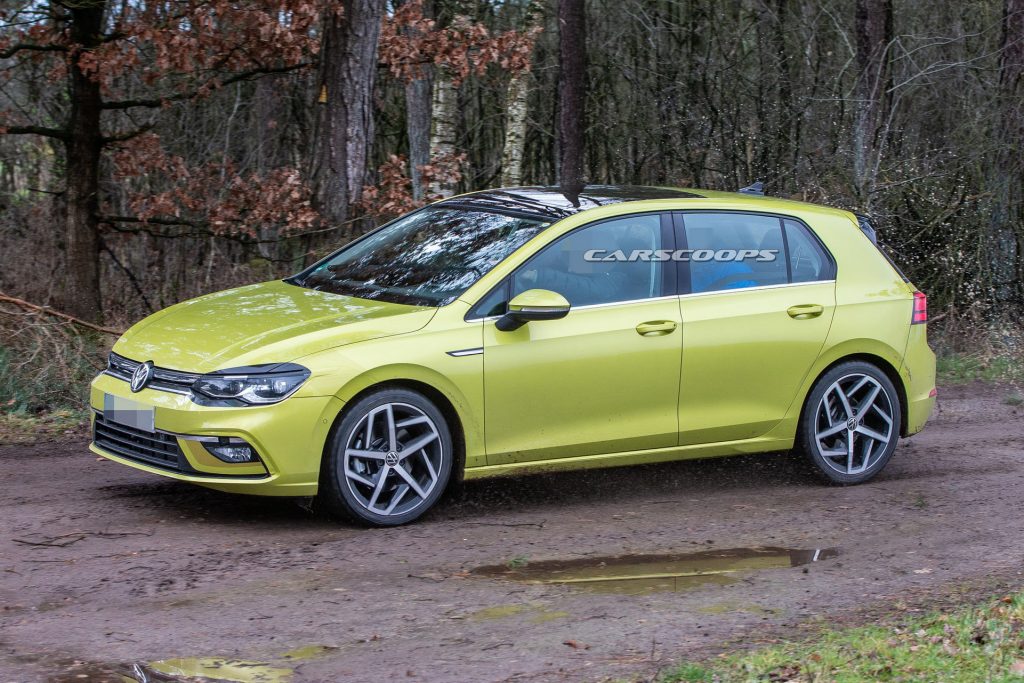 2020 Volkswagen Golf Mk8 Photographed Virtually Undisguised From All ...