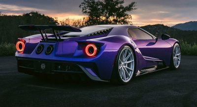 Purple Ford GT On Huge Wheels Doesn’t Really Work, Wouldn’t You Say ...