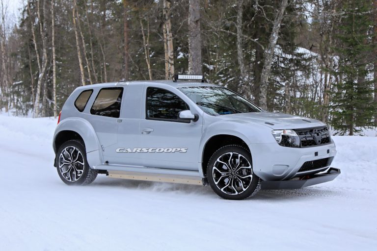 Mystery Dacia Duster EV Race Car Spotted Near Arctic Circle | Carscoops