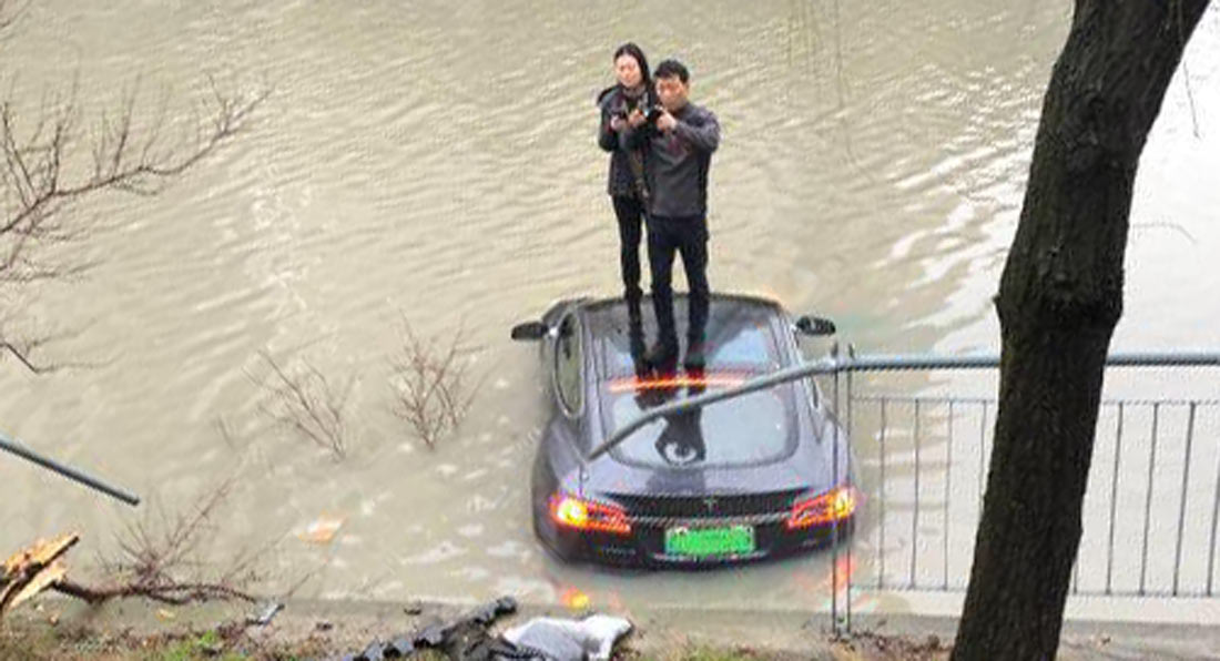 Tesla Model S Plunges Into Lake, Chinese Driver Blames Unintended ...