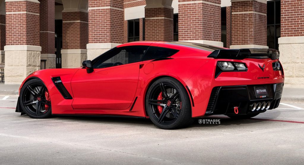 Torch Red C7 Corvette Z06 Looks Great On 20-Inch Black Alloys | Carscoops