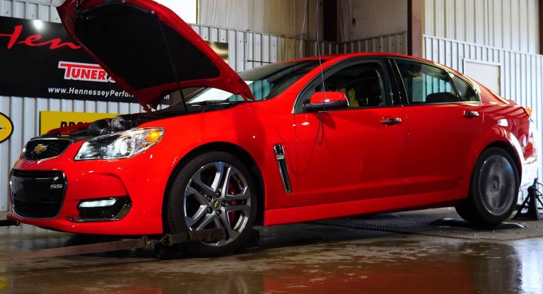 Hennessey Chevy SS With 584 WHP Hits The Dyno, Sounds Brutal | Carscoops