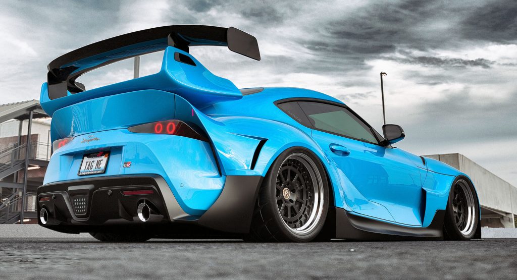 This Is What The New Toyota Supra Looks Like With A Widebody Kit ...