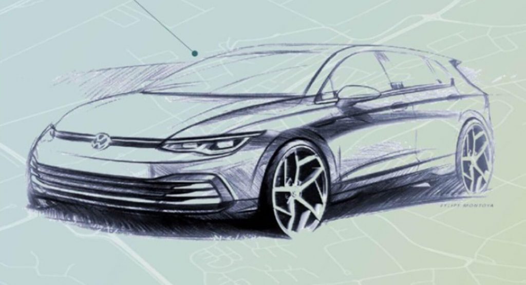 2020 VW Golf 8 Reveals Its Digital Cockpit In Official Rendering Ahead ...