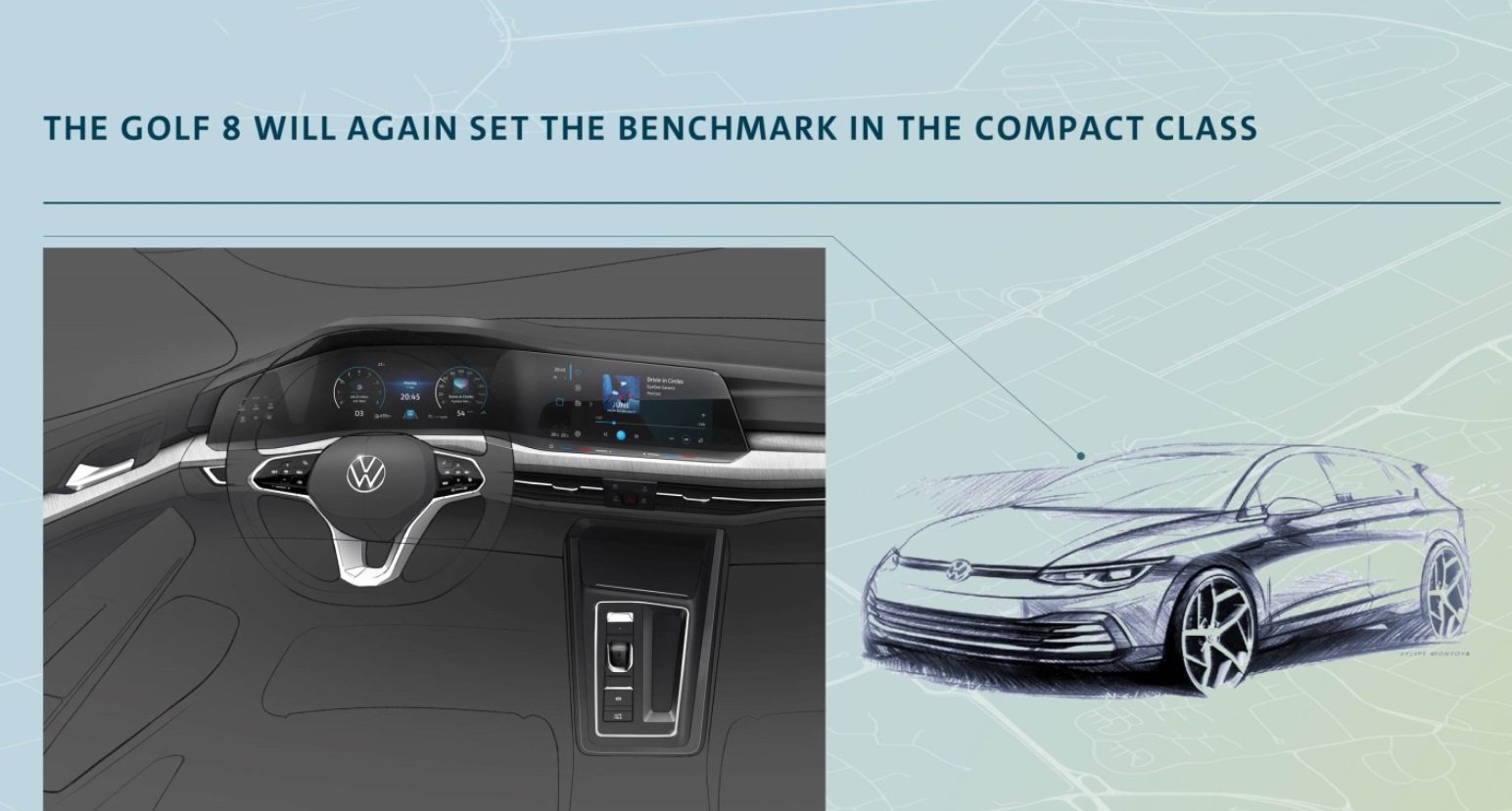 2020 VW Golf 8 Reveals Its Digital Cockpit In Official Rendering Ahead ...