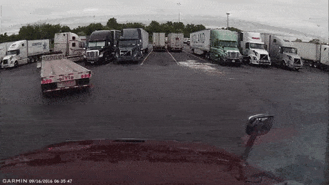 Caution! Semi Trailers Might Be Longer Than They Appear In The Mirror ...