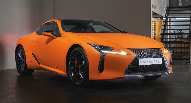 Lexus LC 500h Matte Prototype’s “Space Orange” Paint Has Us Sold ...