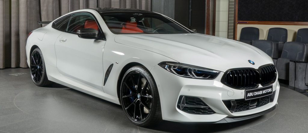 White BMW M850i Coupe Lives On A Wing And… Nothing Else, Really | Carscoops