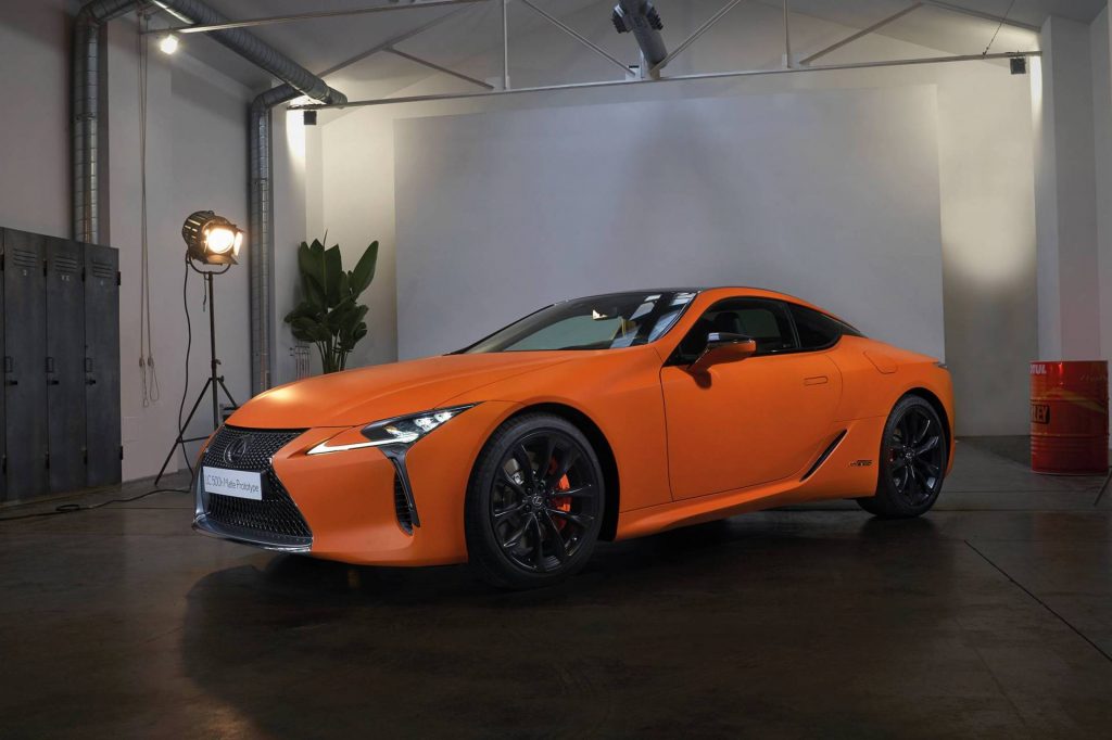 Lexus LC 500h Matte Prototype’s “Space Orange” Paint Has Us Sold ...