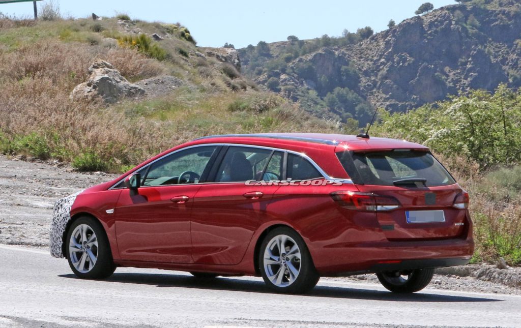 Facelifted Opel Astra Sports Tourer Makes A Predictable First ...