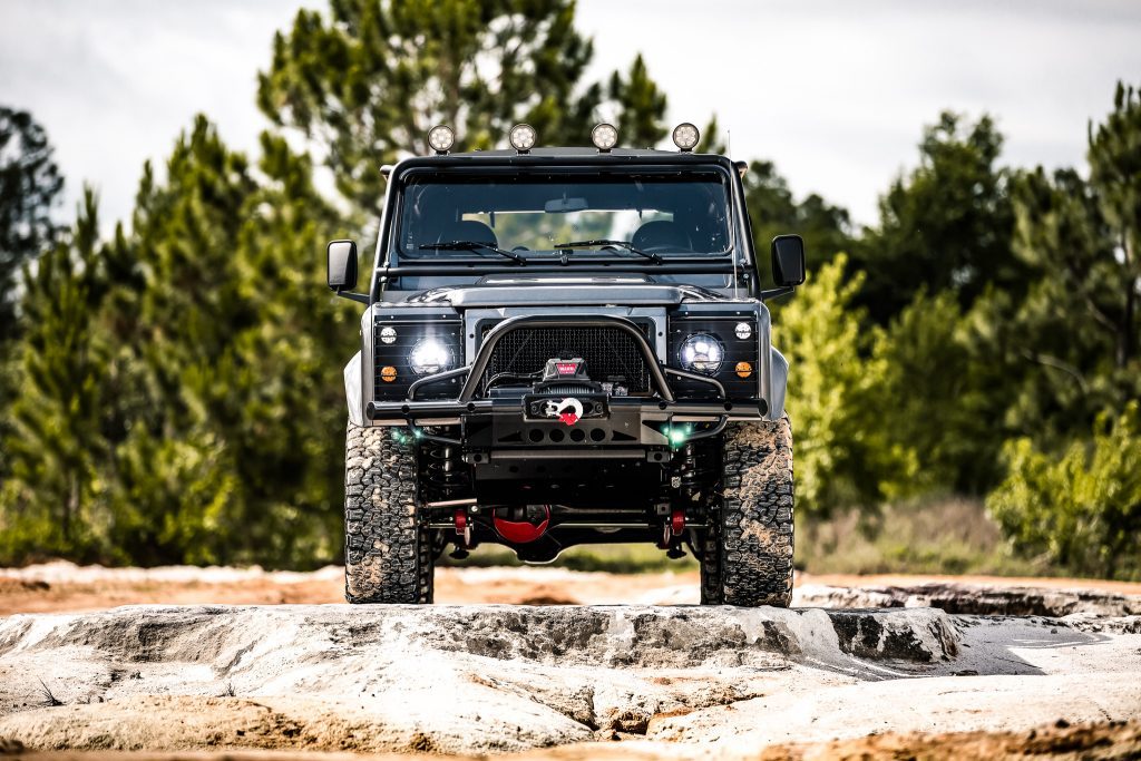 Custom Land Rover Defender Convertible Has ‘Vette V8 Power, Whole Lotta ...