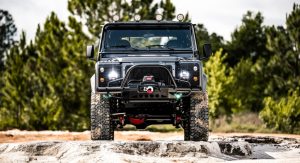 Custom Land Rover Defender Convertible Has ‘Vette V8 Power, Whole Lotta ...