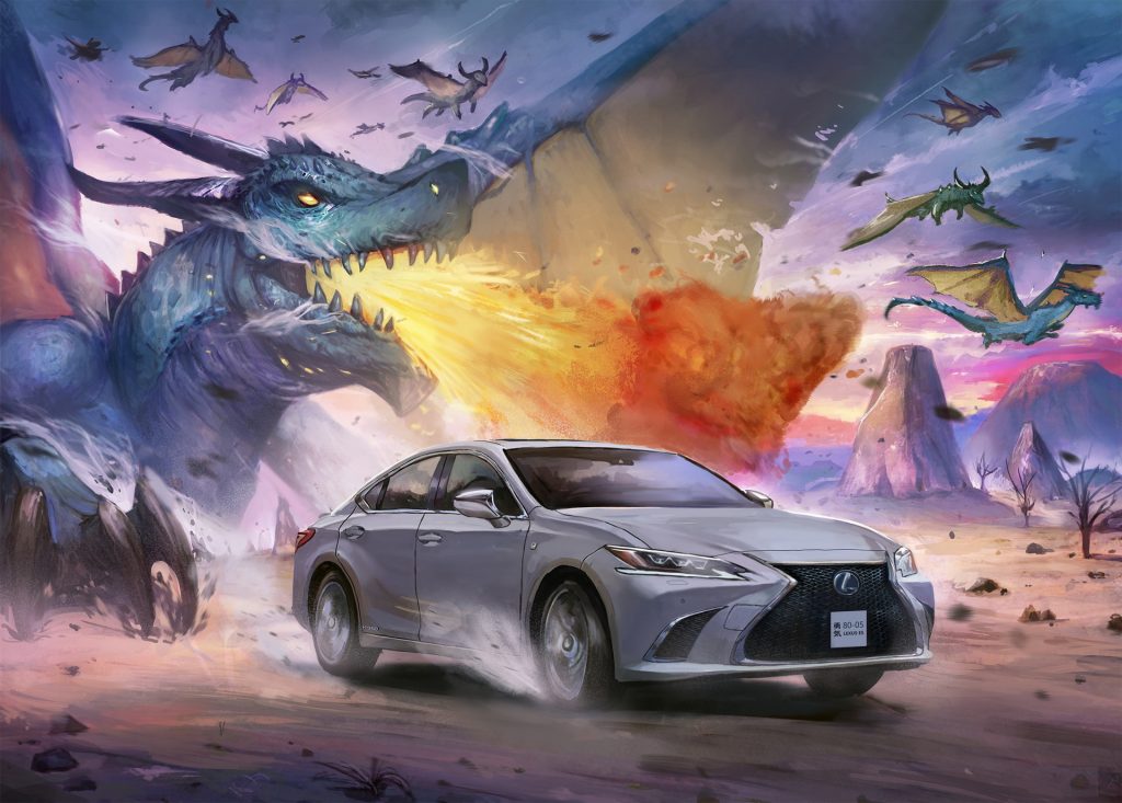Lexus Commissions Original Manga Artworks For ES, UX And LC | Carscoops