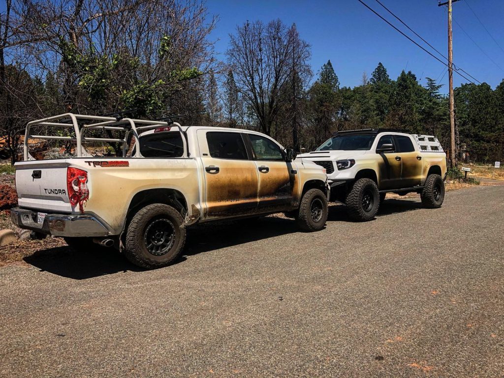 2018 LA Fires Life Saving Toyota Tundra Replacement Gets A Smoky ...