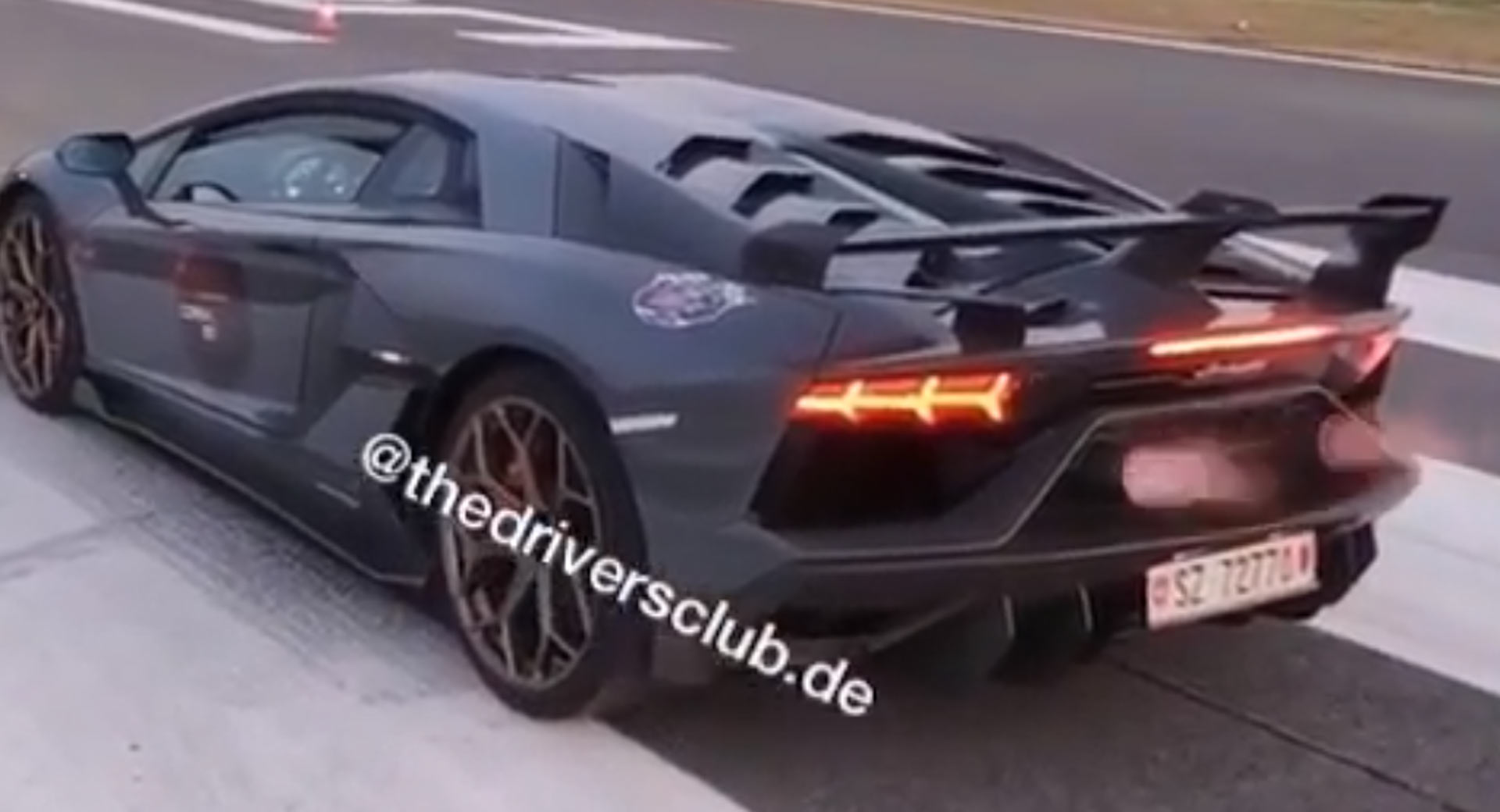 Watch A Lamborghini Aventador SVJ Spit Flames With Launch Control ...