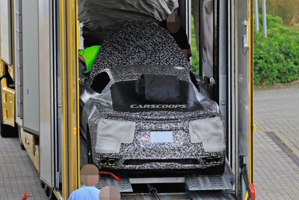 Six 2020 Corvette Prototypes Spotted Departing The Nurburgring | Carscoops