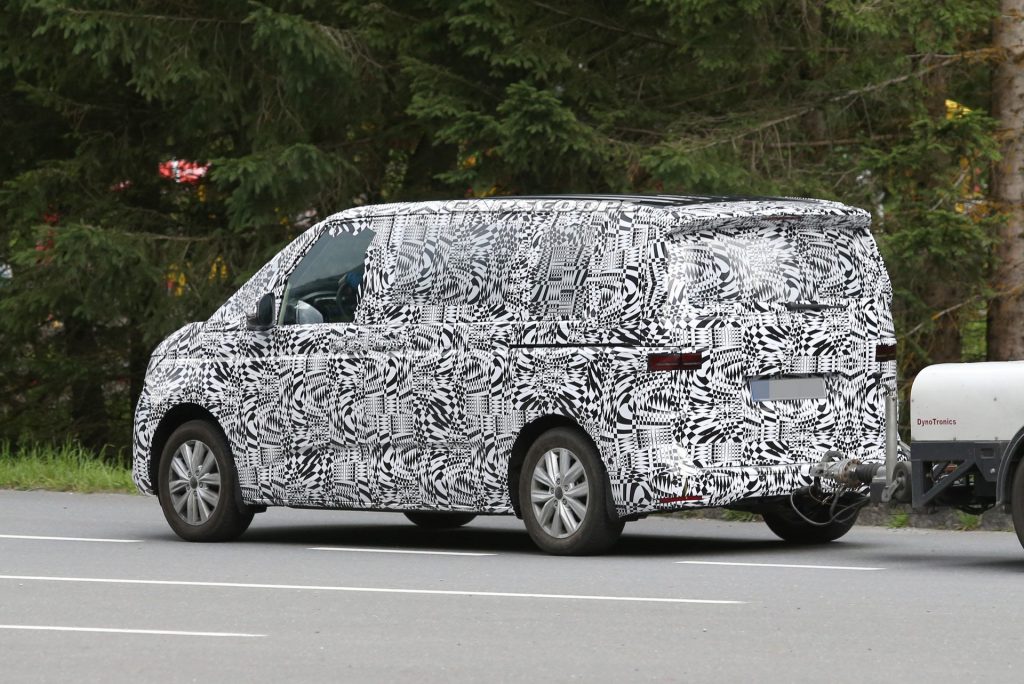 2021 VW T7 Shows Its New Face In Fresh Spy Photos | Carscoops