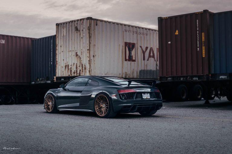 This Audi R8 Is A Perfect Example Showing Dark Grey And Bronze Do Match ...