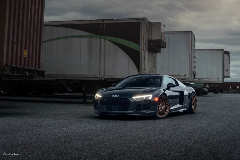 This Audi R8 Is A Perfect Example Showing Dark Grey And Bronze Do Match ...