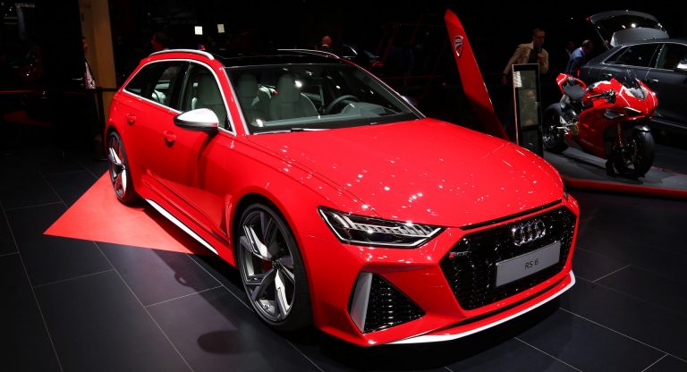 Glossy Red 2020 Audi RS6 Avant Is Frankfurt’s Most Extreme Family Car ...