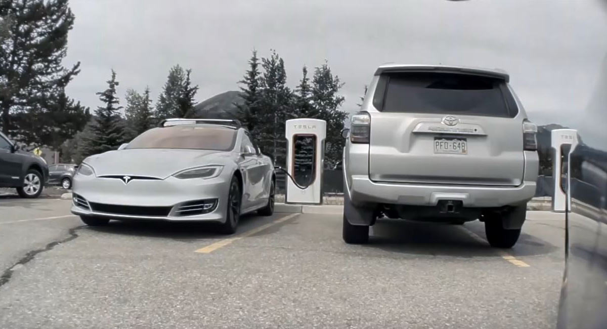 Toyota 4Runner Blocks Supercharger Access, Tesla Driver Takes Offense ...