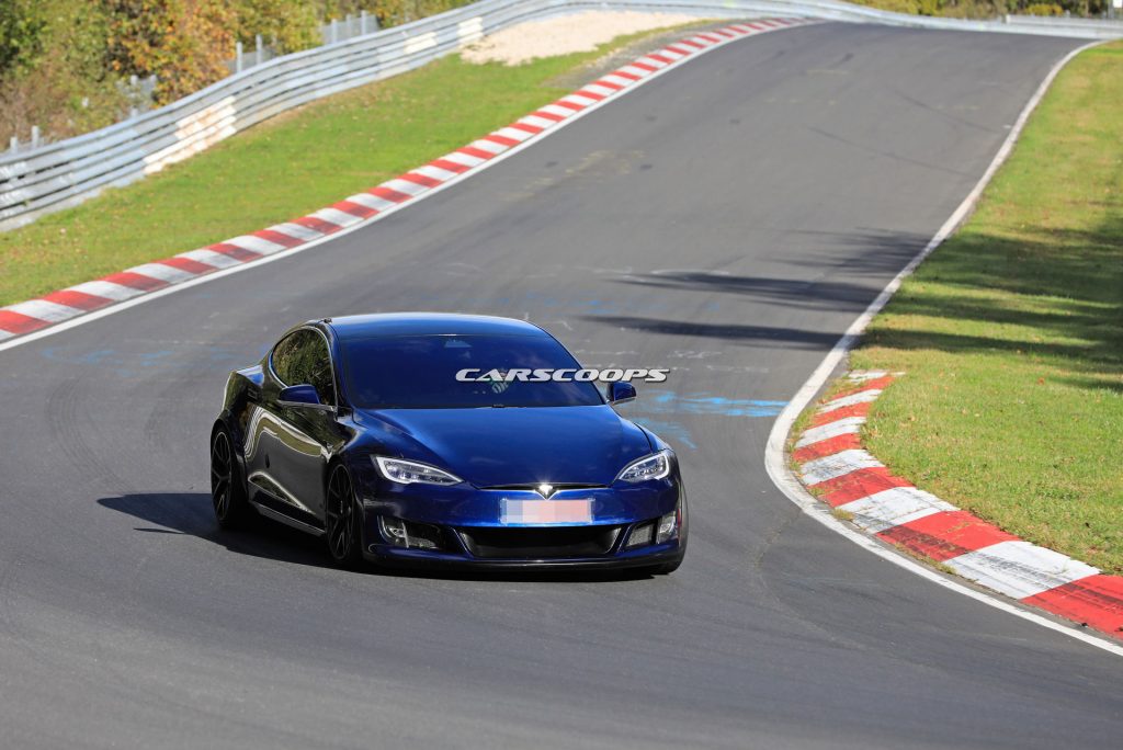 Tesla’s Model S Plaid Prototype Has Sprouted A Massive Rear Wing ...