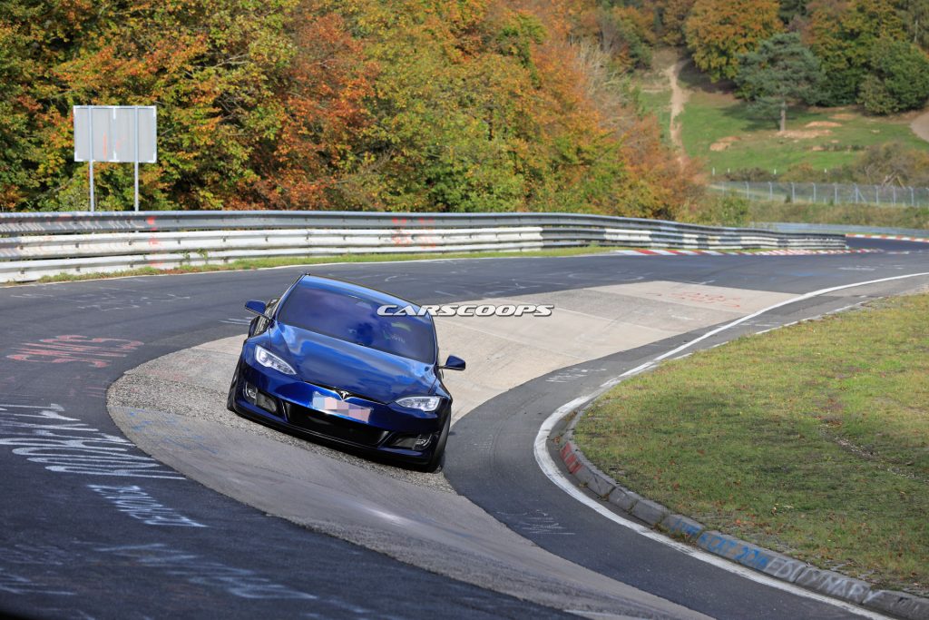 Tesla’s Model S Plaid Prototype Has Sprouted A Massive Rear Wing ...