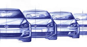 2020 VW Golf MK8 Official Sketches Optimistically Tease What We've ...