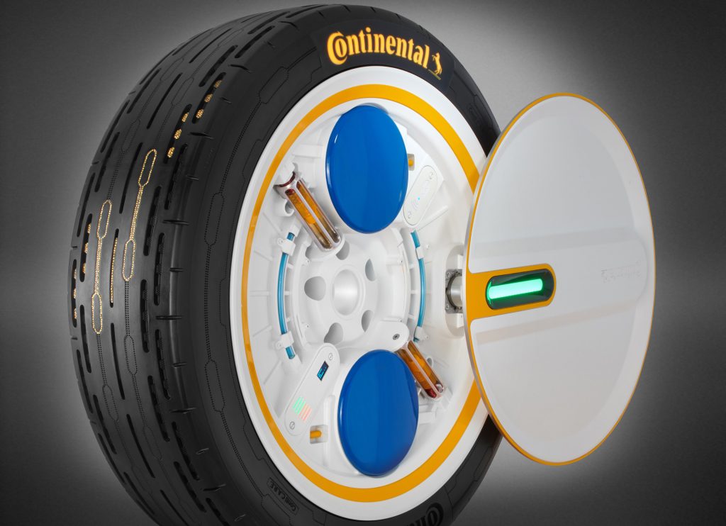 Continental Develops A Tire That Can Inflate Itself As You Drive ...