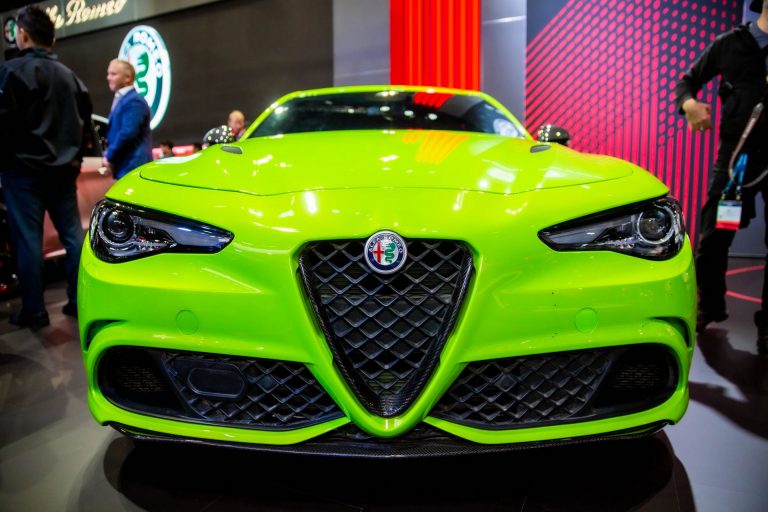 Neon-Green Giulia Quadrifoglio Steals The Lime Light At Alfa’s LA Stand ...
