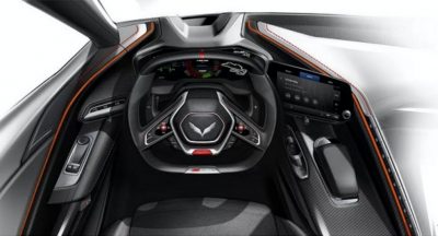 Official Chevy Sketch Hints At C8 Corvette Z06’s Cockpit Design | Carscoops