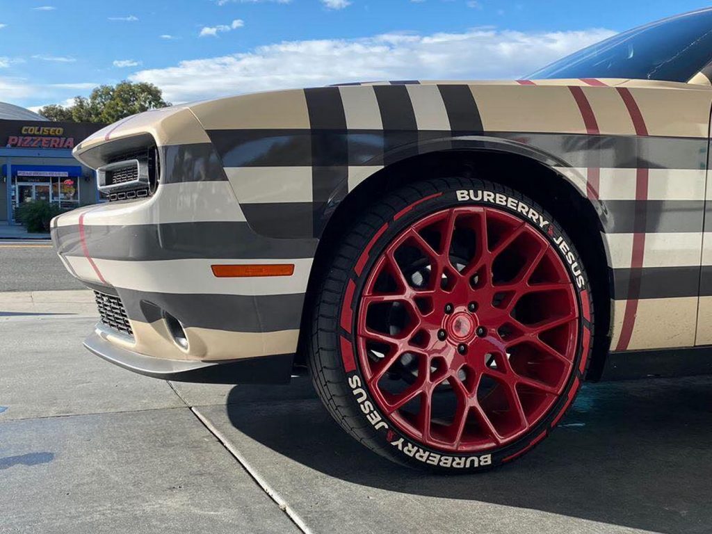 Dodge Challenger And Burberry Plaid Don’t Really Go Well Together, Do ...