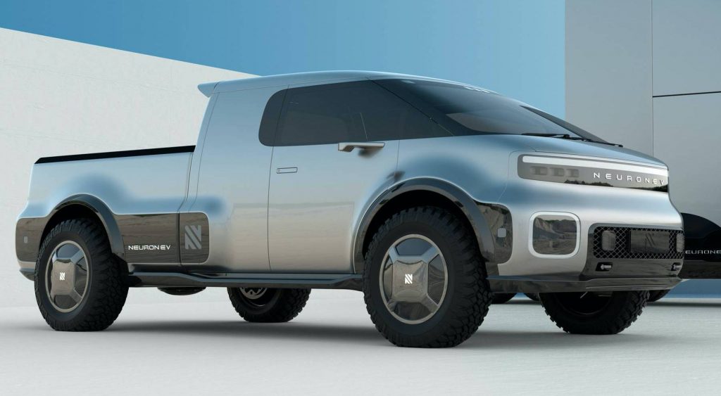 Neuron EV’s T/One Pickup And Torq Semi Truck Visibly Target Tesla ...