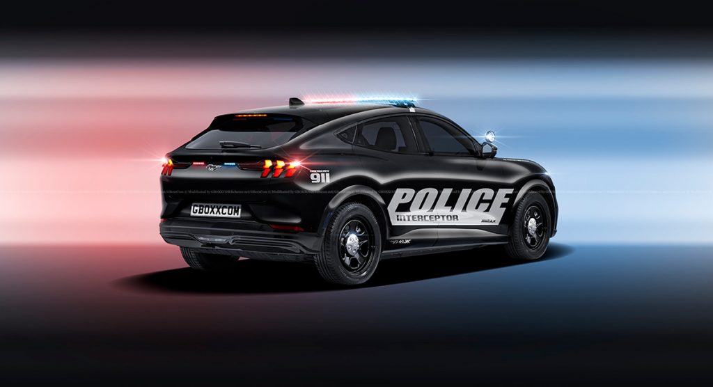 Ford Mustang Mach-E Looks Good In Police Uniform | Carscoops