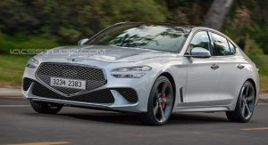 Revamped Genesis G70 Looks A Little Odd With G90-Inspired Headlights ...