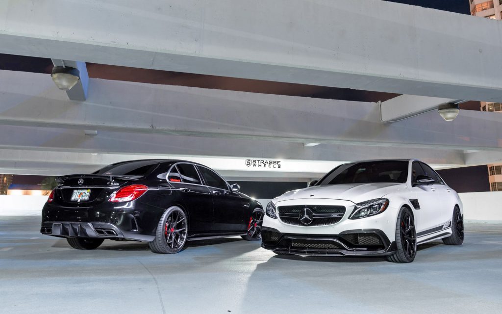 Mercedes-AMG C63 S Ready To Bite Your Face Off With Carbon-Look Wheels ...