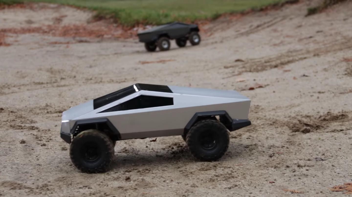 Tesla Cybertruck R/C Pickups Are Really Cool And Cheap To Build | Carscoops