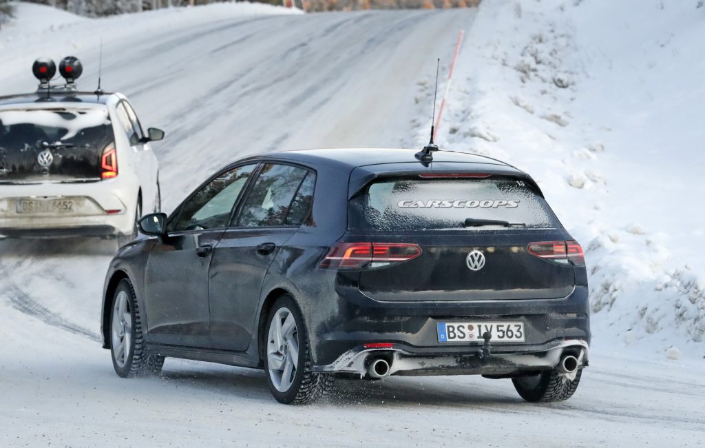 2020 VW Golf GTI (Likely) Reveals Rear End With Big Roof Spoiler In New ...