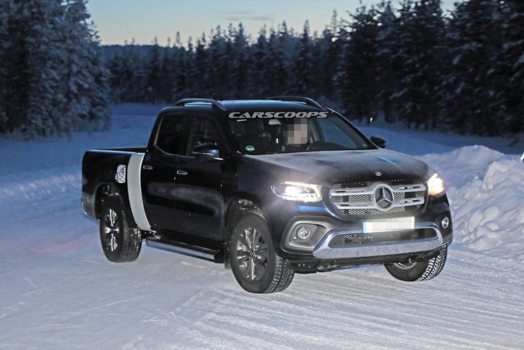 Long-Bed 2020 Mercedes-Benz X-Class Pickup Drops Camo As It Nears ...
