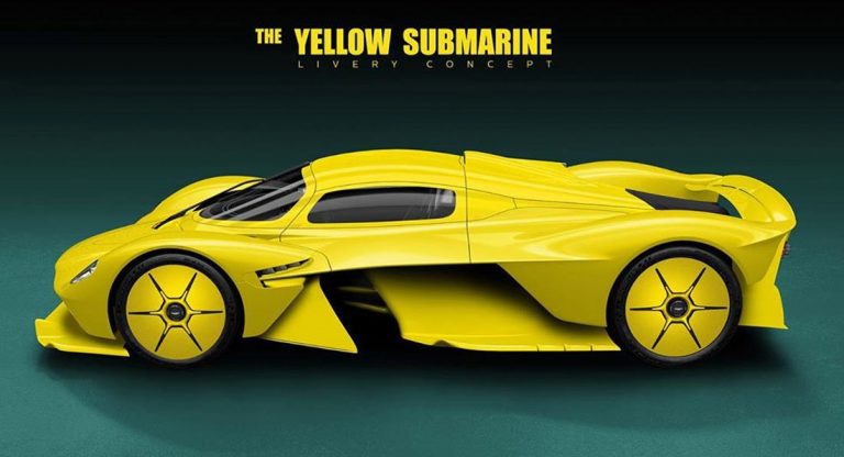 What Do You Think Of This Yellow Aston Martin Valkyrie? | Carscoops