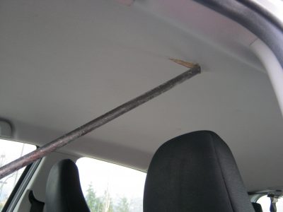 Washington Man Has Close Call When Metal Rod Spears Through Windshield ...