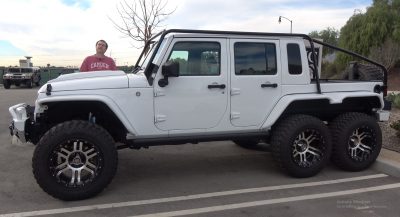 This Six-Wheeled Jeep Wrangler Is All About Show, But It’ll Still Cost ...
