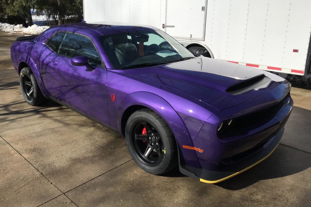 The Power Of This 2018 Dodge Challenger Demon With Factory Miles ...