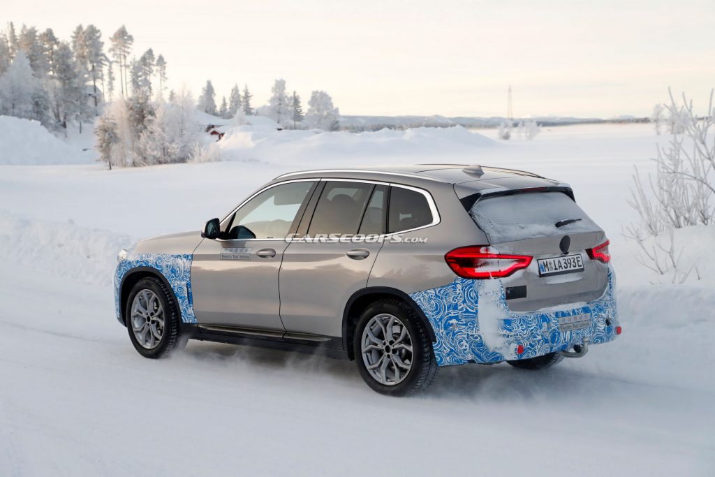 BMW iX3 Spotted Testing Its Lightweight Aerodynamic Wheels | Carscoops