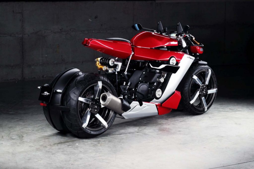 Lazareth LM 410 Is A Four-Wheeled Motorcycle With A Yamaha R1 Engine ...