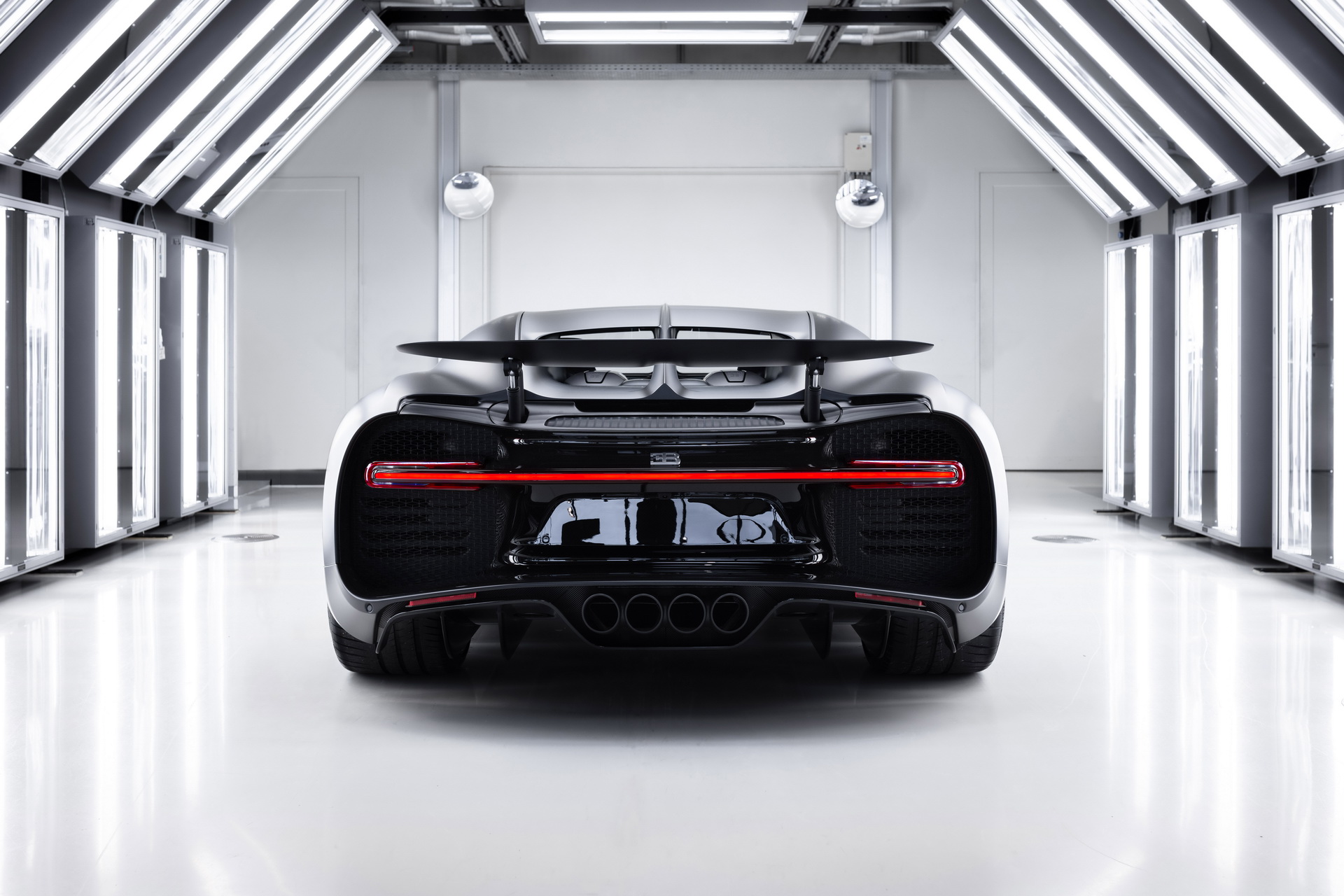 The 250th Bugatti Chiron Is A Stealthy Black Carbon Fiber Beast | Carscoops