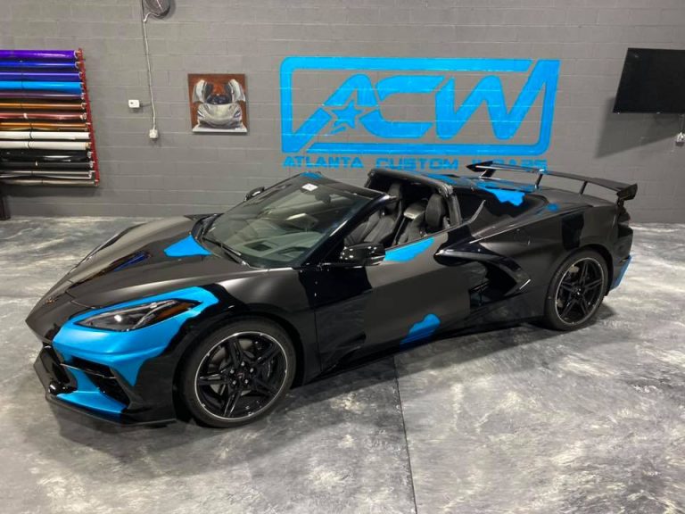 Eye-Popping C8 Corvette Gets A Unique Camo Wrap | Carscoops