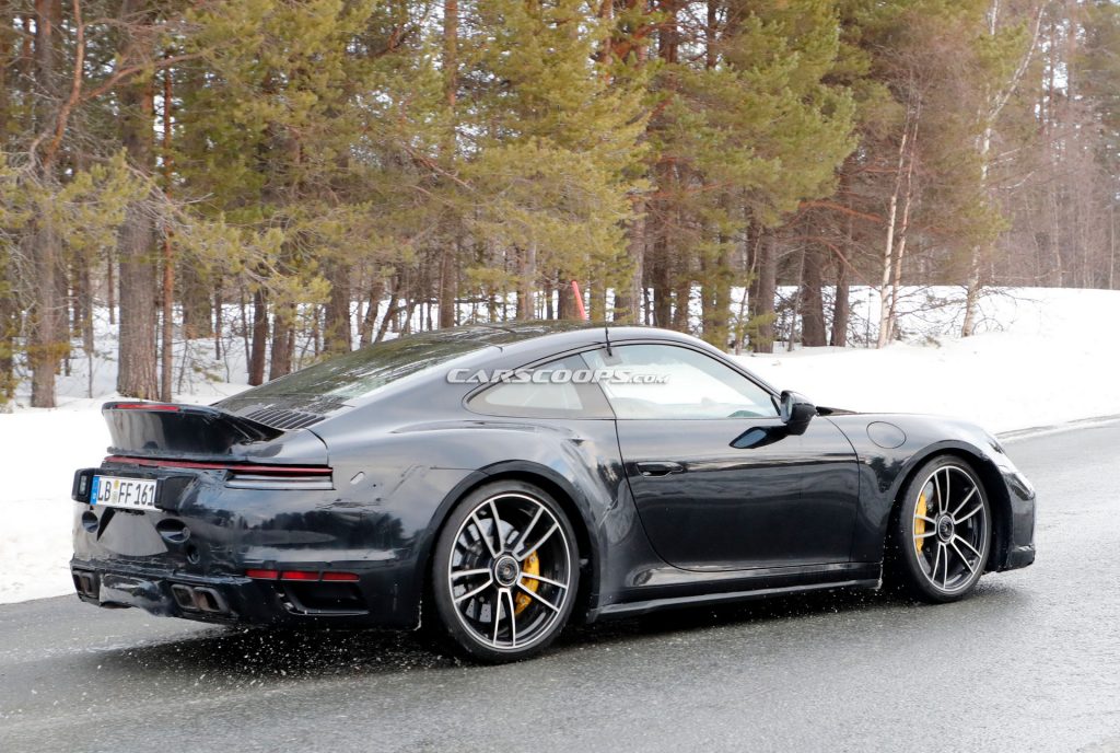 Spoiler Alert: New Porsche 911 Turbo Spied With Classic Ducktail ...